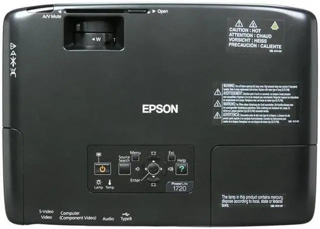 Refurbished: EPSON PowerLite 1720 (V11H269020) LCD Multimedia Projector ...