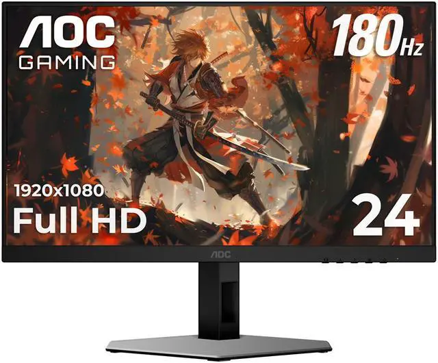 AOC 24" (23.8" Viewable) 180 Hz IPS FHD Gaming Monitor sRGB CIE1931 ...