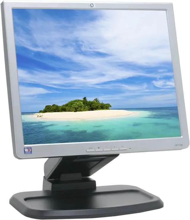 HP 17" Active Matrix, TFT LCD SXGA LCD Monitor 5 ms D-Sub, DVI, USB ...