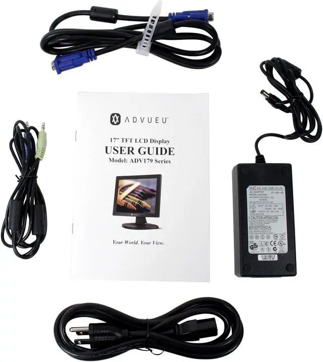 ADVUEU 17" Active Matrix, TFT LCD SXGA LCD Monitor 16 ms D-Sub ADV179B ...