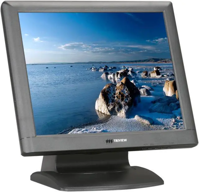 TRIVIEW by Tatung TS17R-02 Black 17" Serial/USB ELO 5-wire Resistive ...
