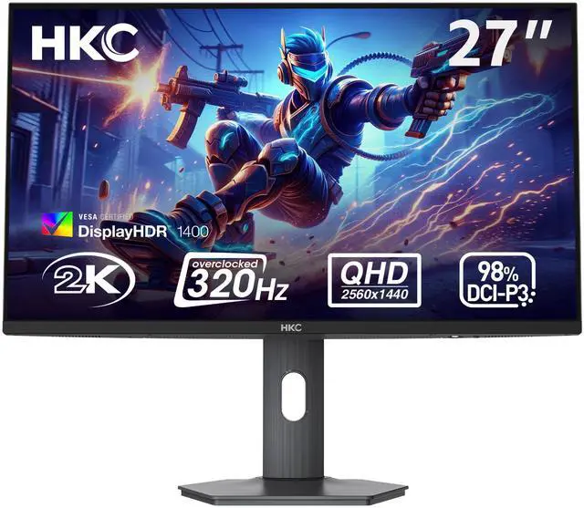 HKC G27M5 27 Inch QD-Mini LED Gaming Monitor 1440p 320Hz IPS HDR1400 ...