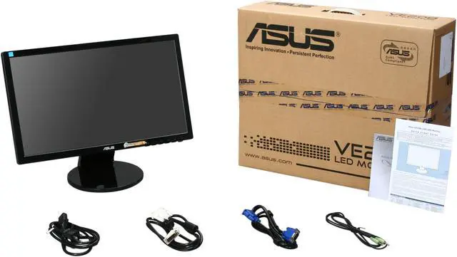 ASUS VE Series VE208T Black 20" 5ms LED Backlight Widescreen LCD ...