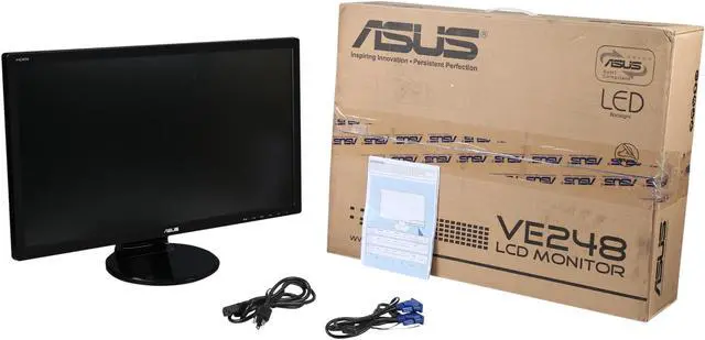 Refurbished: ASUS VE248H 24" Full HD 1920 x 1080 HDMI VGA DVI-D Built ...