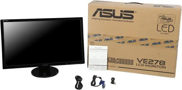 Refurbished: ASUS VE278Q Black 27" 1920x1080 Full HD HDMI LED Backlight ...