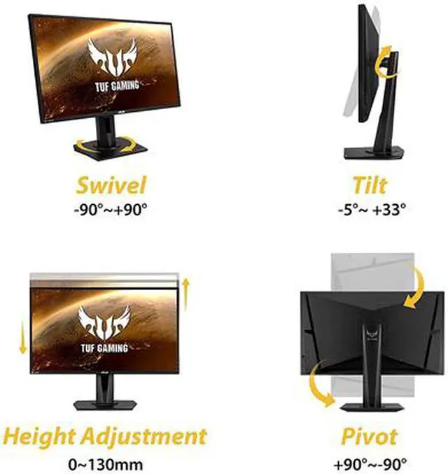 ASUS TUF Gaming VG27BQ HDR Gaming Monitor 27" WQHD (2560x1440), 0.4ms ...