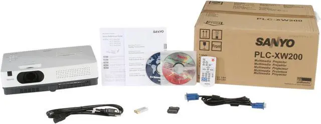 SANYO PLC-XW200 3LCD Ultra-portable Multimedia Projector - Newegg.com