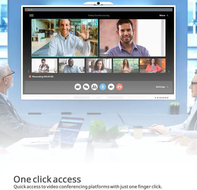 GTEK 75" Smart Board, 4K Interactive Whiteboard, Touch Screen Digital ...