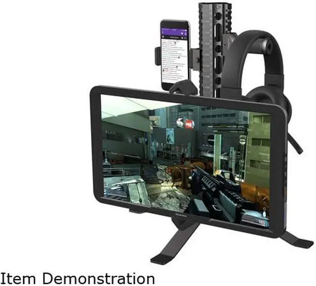 Gaems 859840002930 Black Rail System Satellite Stand - Newegg.com