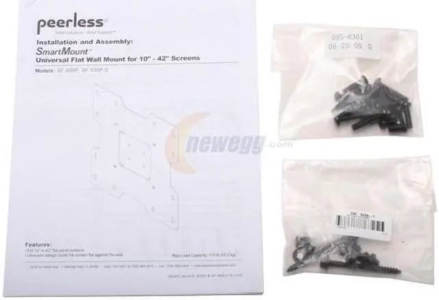 Peerless-AV SF635P Flat Wall Mount For 10"-42" Screens - Newegg.com