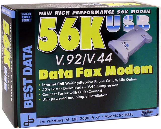 BEST DATA 56USBSL V.92 DATA/FAX SOFT MODEM - Newegg.com