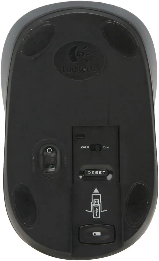 Refurbished: Logitech V220 Dark Gray Cordless Optical Mouse For ...