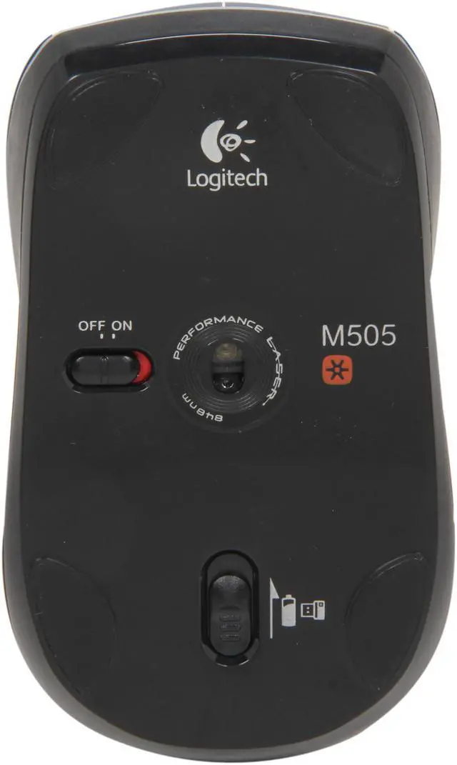 Refurbished: Logitech Recertified 910-001316 M505 Gray 3-Buttons Tilt ...