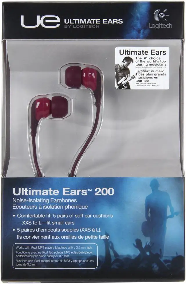 Logitech Ultimate Ears 200 Purple 985-000138 Noise-Isolating Earphones ...