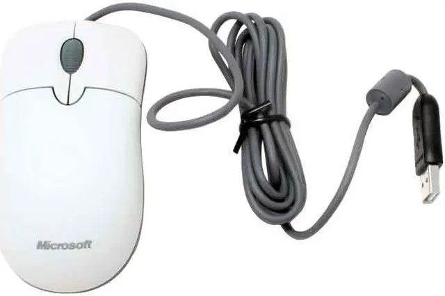 Microsoft Basic Optical P58-00008 White Wired Optical Mouse - Newegg.com