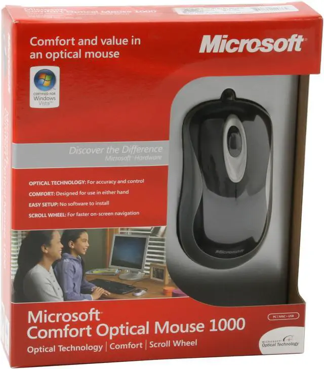 Microsoft Comfort Optical Mouse 1000 - Newegg.com