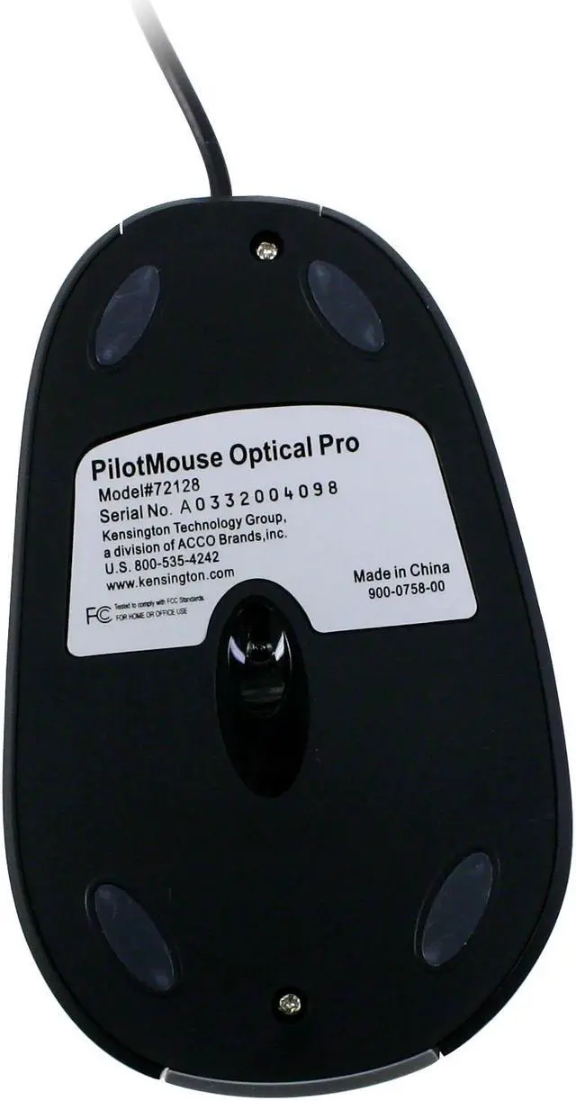 Kensington PilotMouse Optical Pro 72128 Silver/Black Wired Optical ...