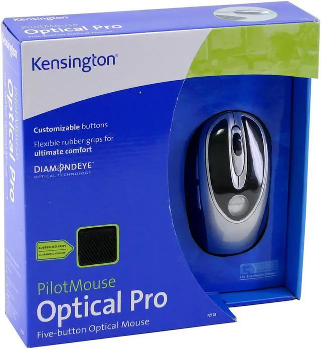 Kensington PilotMouse Optical Pro 72128 Silver/Black Wired Optical ...
