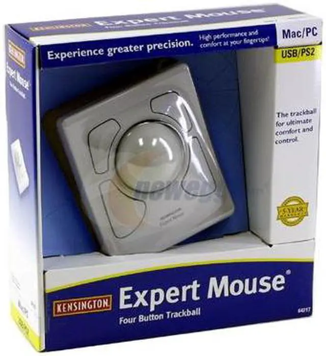 Kensington 64217 White Trackball TrackBall Expert Trackball - Newegg.com