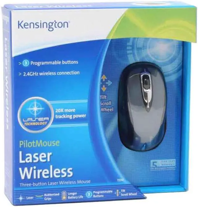 Kensington 72242 2.4GHz Wireless Pro Laser PilotMouse - Newegg.com