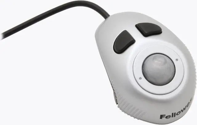 Fellowes 99928 Metallic Silver Trackball TrackBall Trac Hand-Held ...