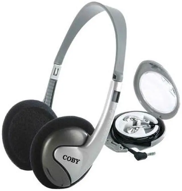 COBY CV-H89 Supro-aural / Earbud 2-in-1 Combo Lightweight Stereo ...