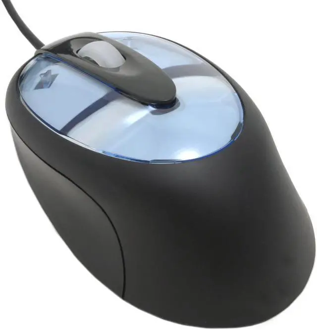 Sunbeam BlueFlame Ergonomic Illuminated MS-2021-BK Black Optical Mouse ...