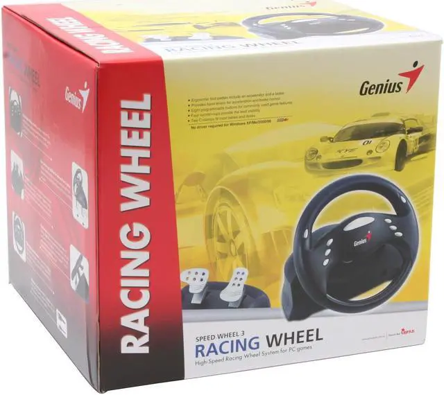 Genius SpeedWheel 3 High-Speed Racing Wheel System for PC games ...