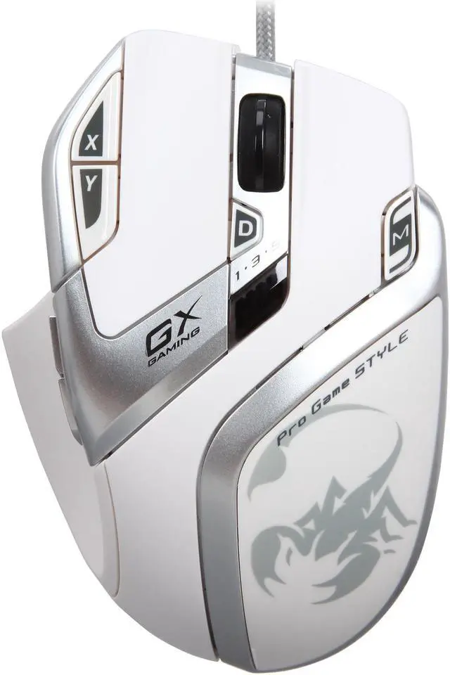 Genius DeathTaker White Edition 31040001101 Wired Laser Gaming Mouse ...