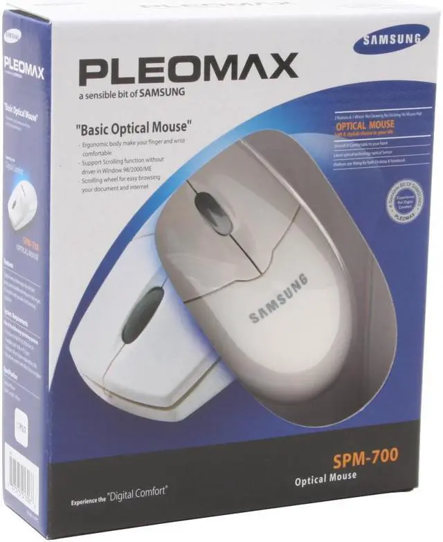 SAMSUNG PLEOMAX SPM-700 White Optical Basic Mouse - Newegg.com