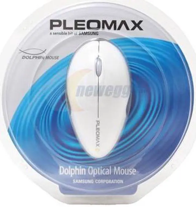 SAMSUNG PLEOMAX SPM-4000W White Wired 800dpi Optical Dolphin Mouse ...