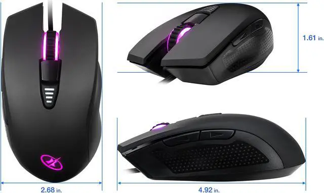 Rosewill Ergonomic Computer Laptop Gaming Mouse, 4000 dpi Advanced ...