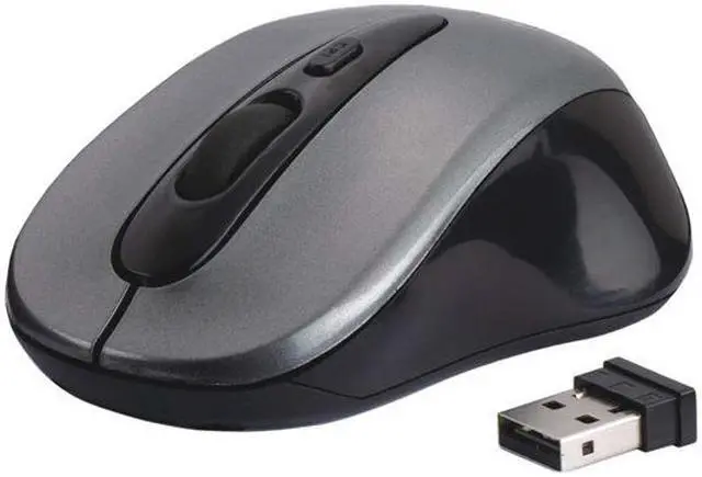 inland 07441 Gray RF Wireless Optical PRO 2.4GHz Mouse - Newegg.com