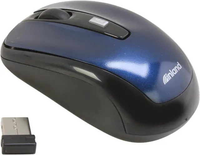 inland 07443 Blue RF Wireless Optical Mouse - Newegg.com