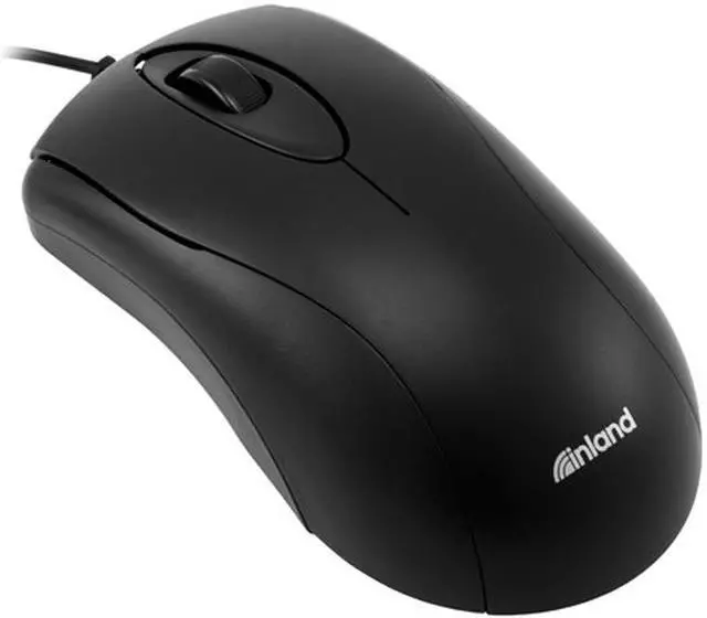 inland 07233 Black Wired Optical Mouse - Newegg.com