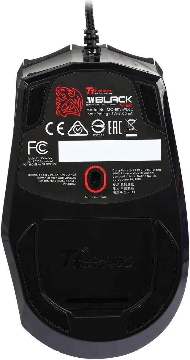 Tt eSPORTS BLACK V2 USB Laser Gaming Mouse - Newegg.com