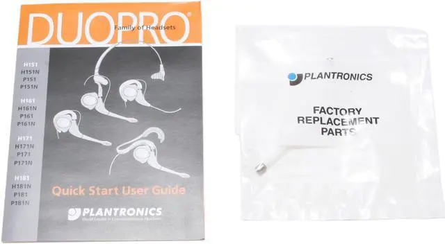 Open Box: PLANTRONICS H171 Single Ear DuoPro Voice Tube Headset ...