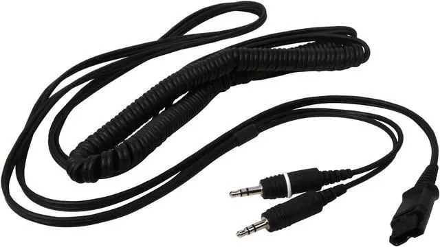 Plantronics Quick Disconnect to Dual 3.5mm Cable (28959-01) - Newegg.com