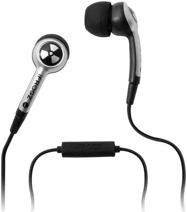 Ifrogz EPD33-MIC-SILVER EarPollution Plugz Noise Isolating Earset ...