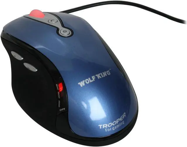 WOLF KING Trooper MSWOLTROOPERBLUE Blue Laser Mouse - Newegg.com