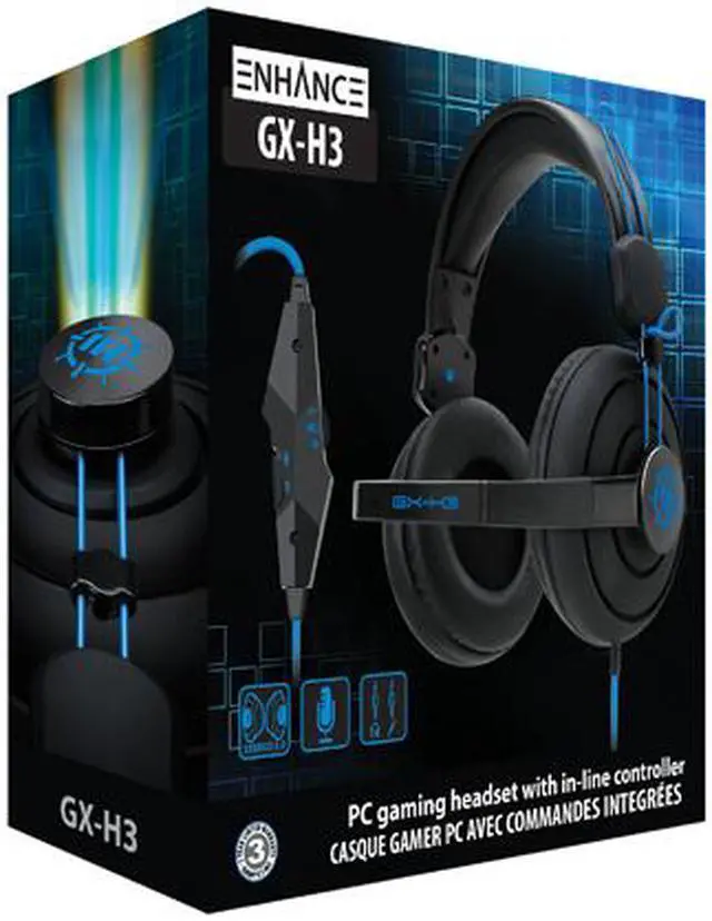 ENHANCE GX-H3 Pro Gaming Headset for eSports with Over-Ear Design ...