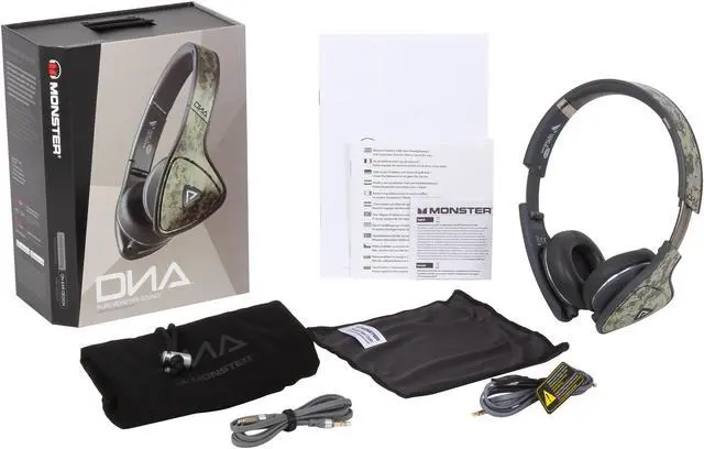 Monster Camo MH DNA ON CMO CA WW On-Ear Headphones, Apple ControlTalk ...