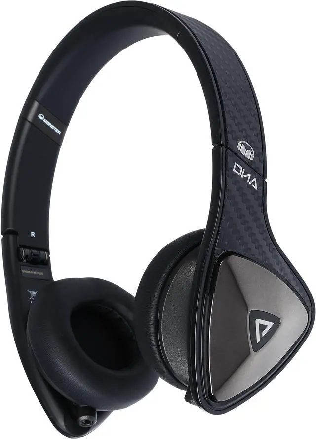 Monster DNA On-Ear headphones, Carbon Black - Newegg.com