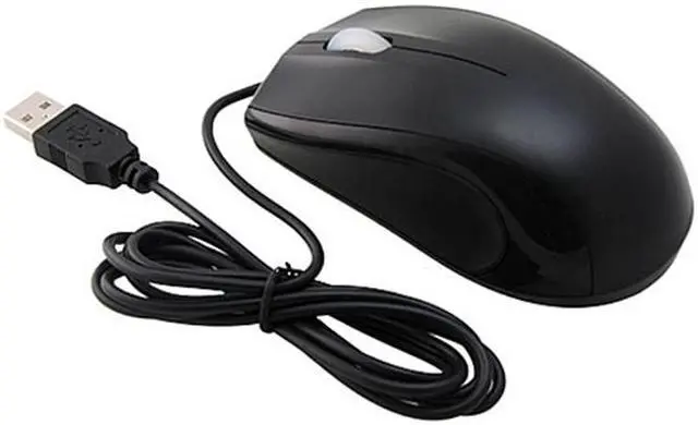 Insten 1042694 Black Wired Scroll Wheel Mouse Compatible with PC Laptop ...