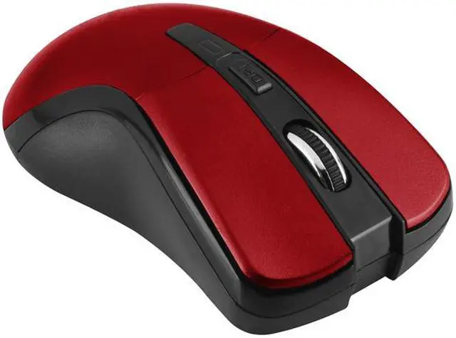 Insten 2018516 Red RF Wireless Optical Mouse - Newegg.com