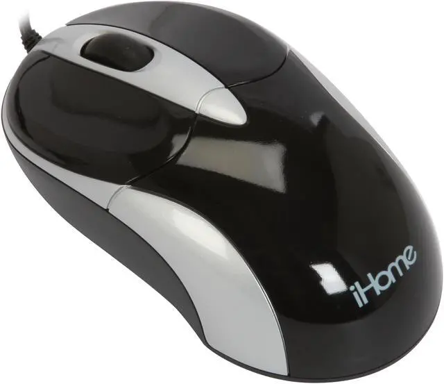iHome IH-M120LB Black Wired Laser Mouse - Newegg.com