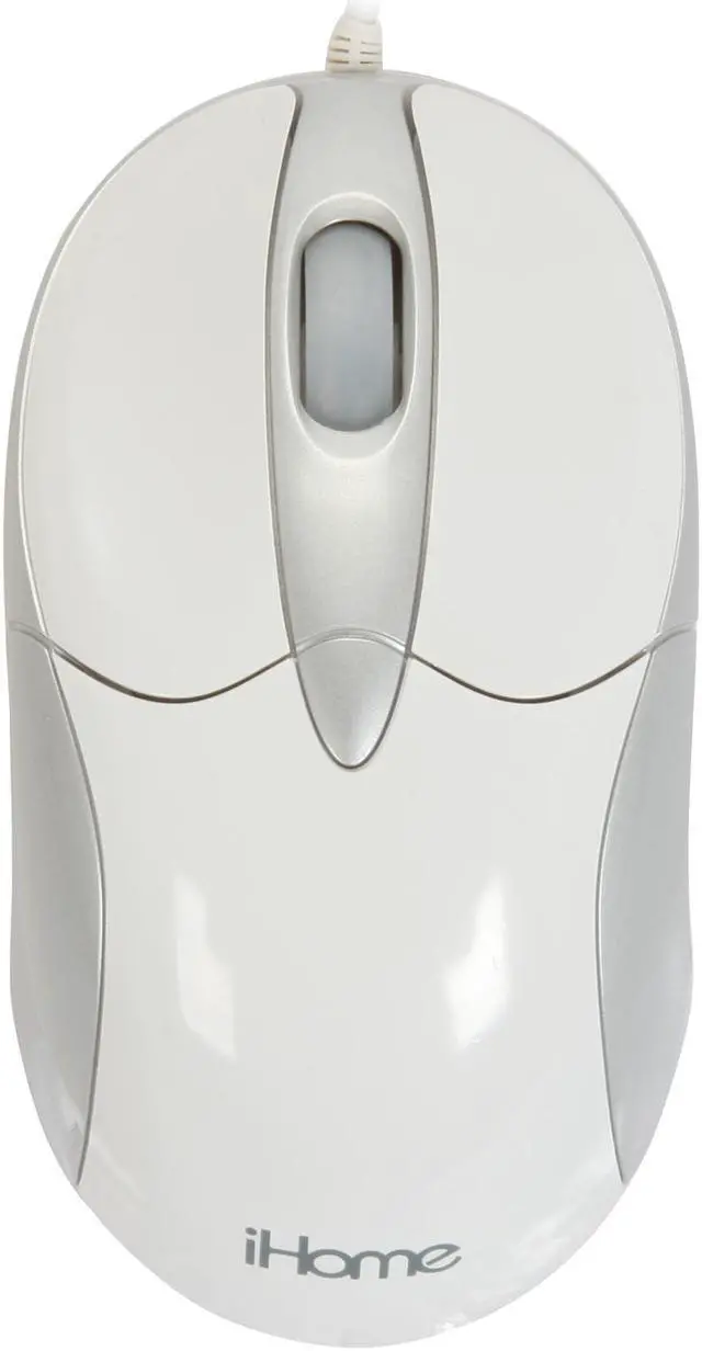 iHome IH-M121LW White Wired Laser Mouse - Newegg.com