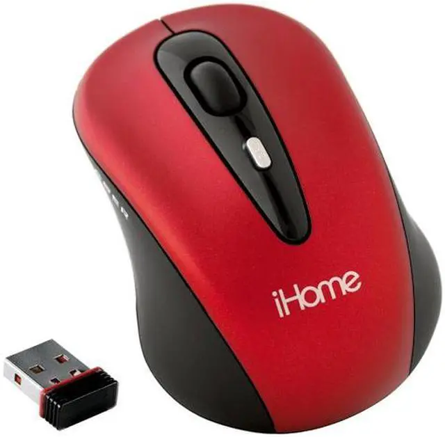 iHome IH-M175ZR Red 2.4 GHz Wireless Laser Mid-size Mouse - Newegg.com