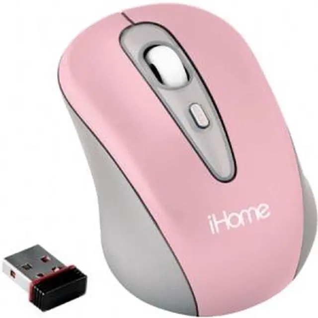 iHome IH-M178ZP Pink 2.4 GHz Wireless Laser Mid-size Mouse - Newegg.com