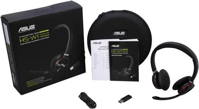 ASUS HS-W1 Wireless USB Headset - Newegg.com